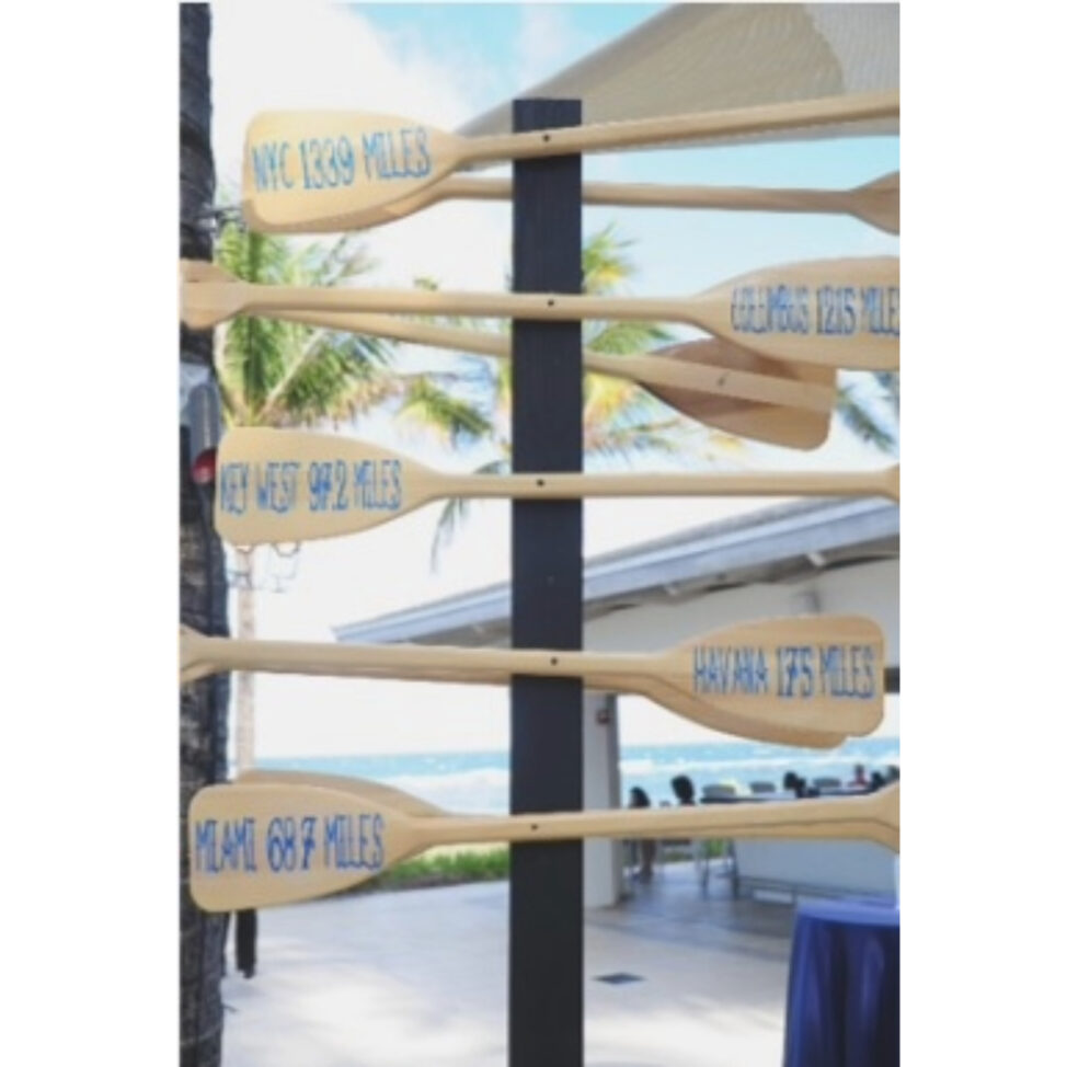 Oar Directional Sign | Event Effects Group
